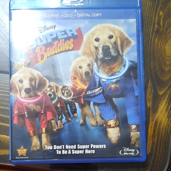 Disney | Other | Disney Super Buddies Bluray With Golden Retrievers ...